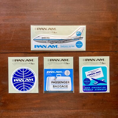 TRAVELER'S FACTORY × Pan Am collaboration Suitcase Stickers | eBay