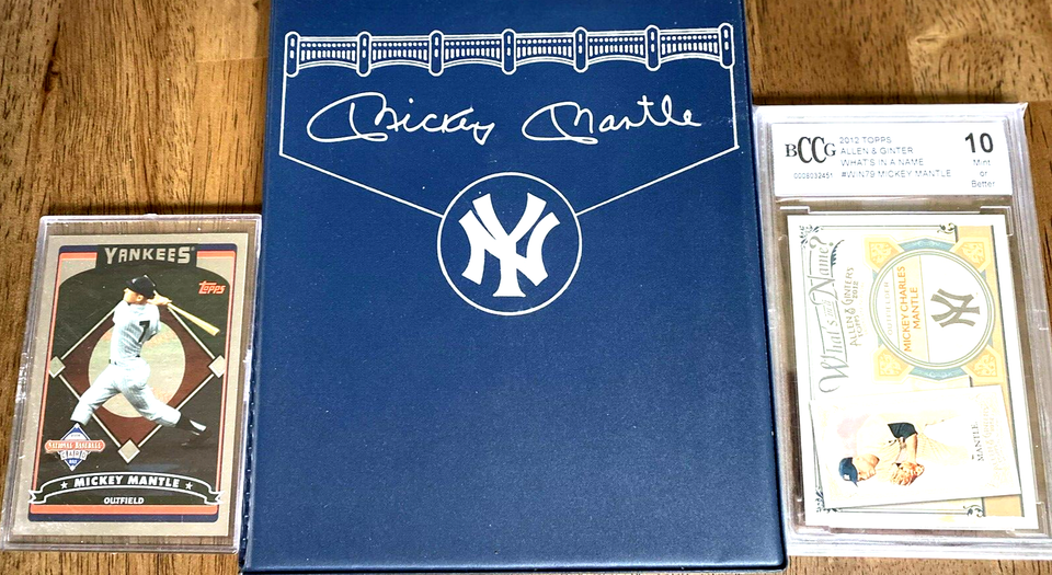 1989 Mickey Mantle Baseball Card Kit 20 Card Set with Talking Baseball ...