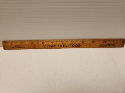 Rival Dog Food 12" Vintage Ruler | eBay