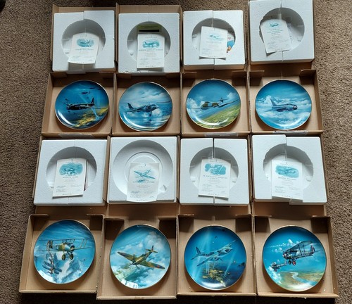 Eight ‘The Classic RAF Aircraft' Commemorative Plates - Danbury Mint ...