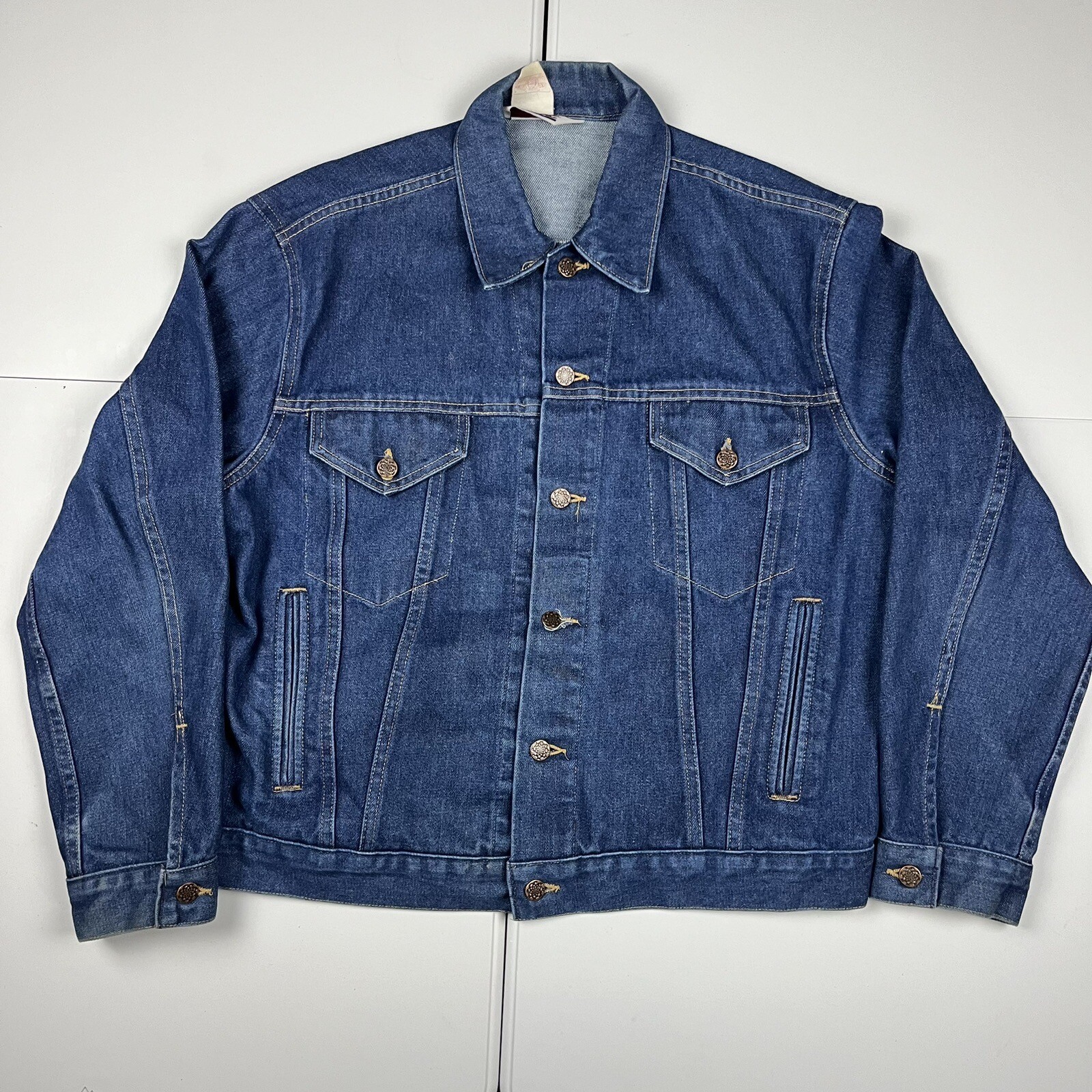 Vintage Union Made Big Mac Denim Trucker Jacket Indig… - Gem