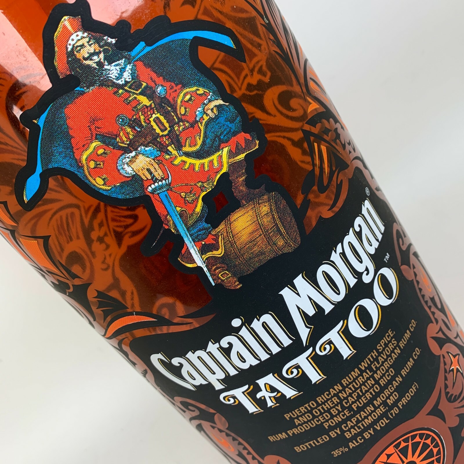Captain Morgan Tattoo inflatable Blow Up Store Promo bottle Man Cave ...