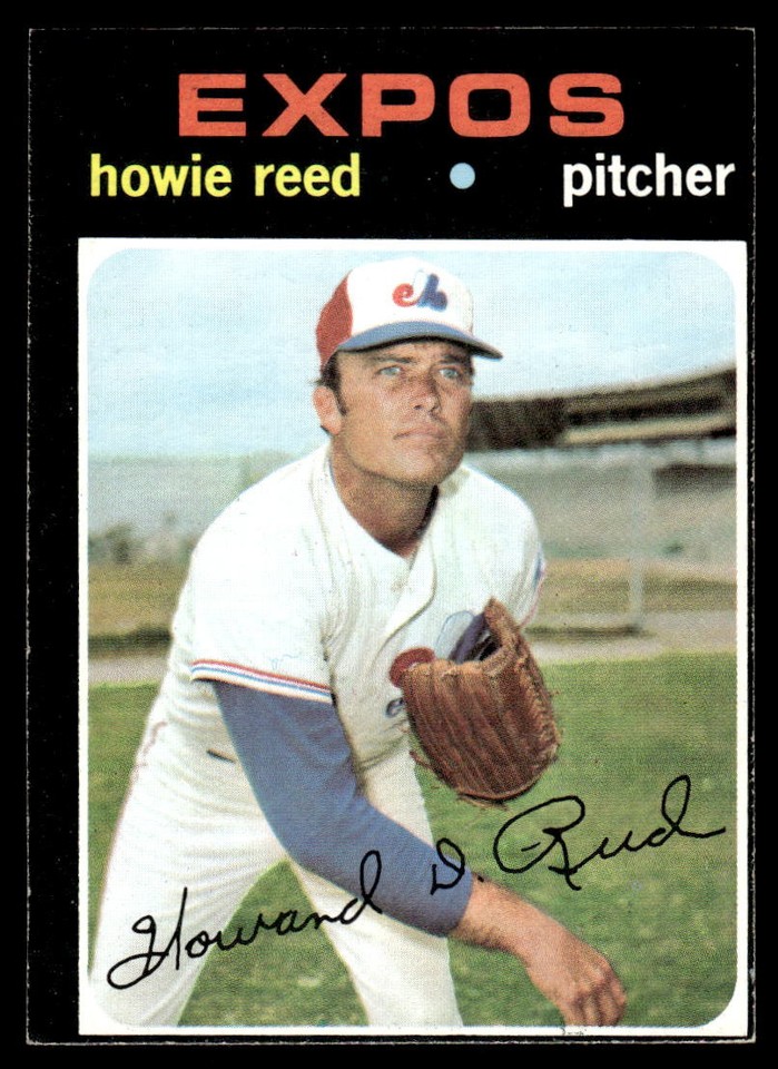 1971 Topps #398 Howie Reed BASEBALL Montreal Expos | eBay