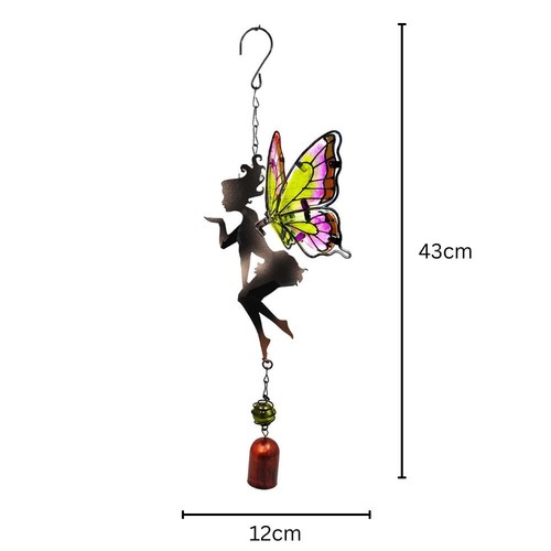 Pink/Yellow Hanging Fairy Bell Chime - Soothing Fairy Bell with ...