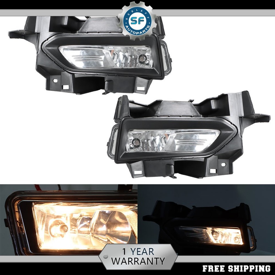 For Nissan Versa 2020 2021 Bumper Fog Lights Lamps Chrome W/Bezel ...