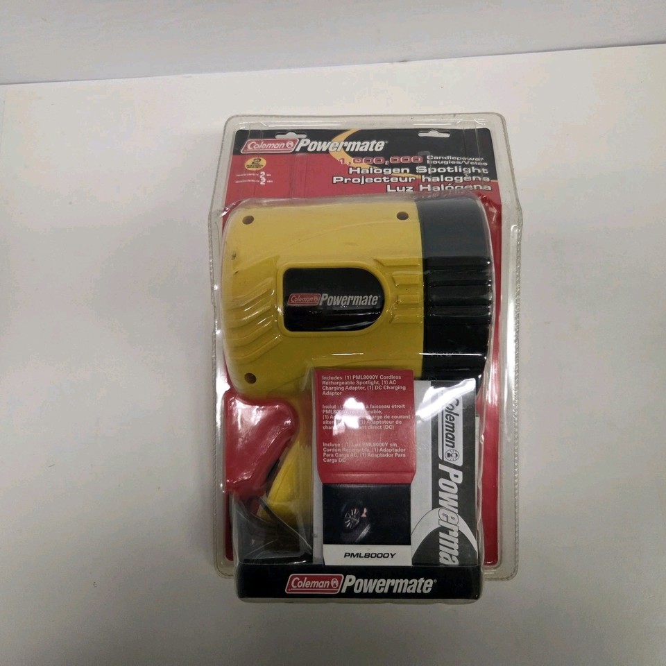 Coleman Powermate 1 Mil. Candlepower Halogen Spotlight, Cordless ...