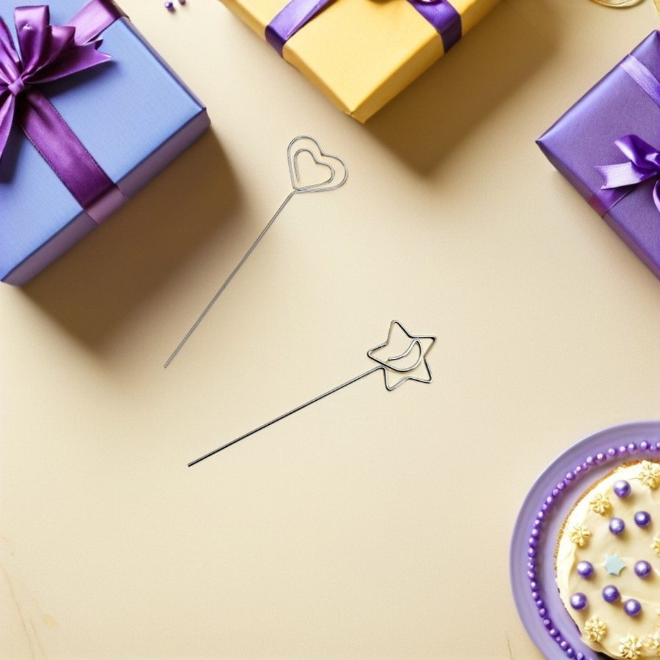 30pcs Metal Wire Floral Picks - 5.11 Inch Silver Wire Place Card ...