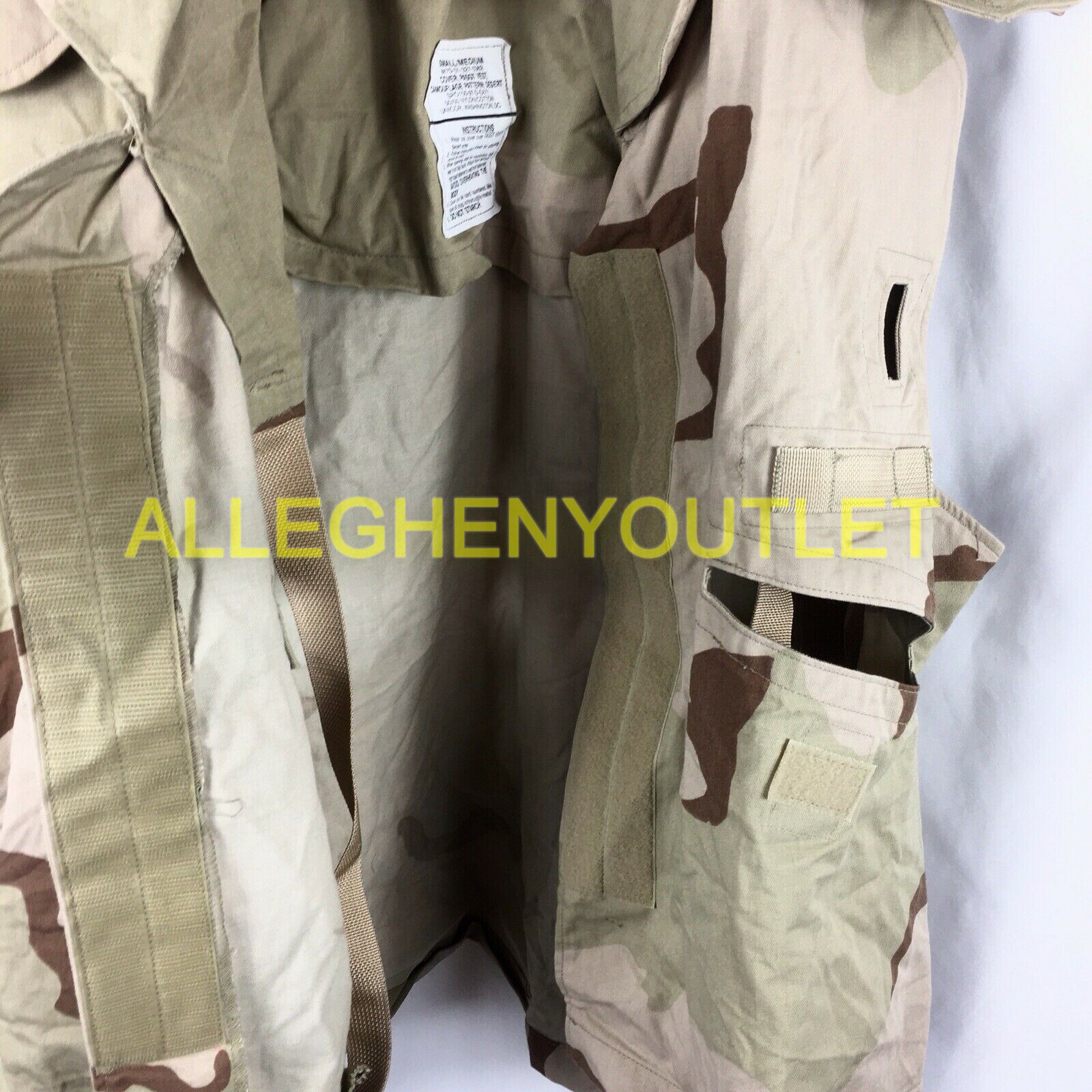 USGI Military PASGT Vest Flak Cover Desert 3-Color Camo SMALL / MEDIUM ...