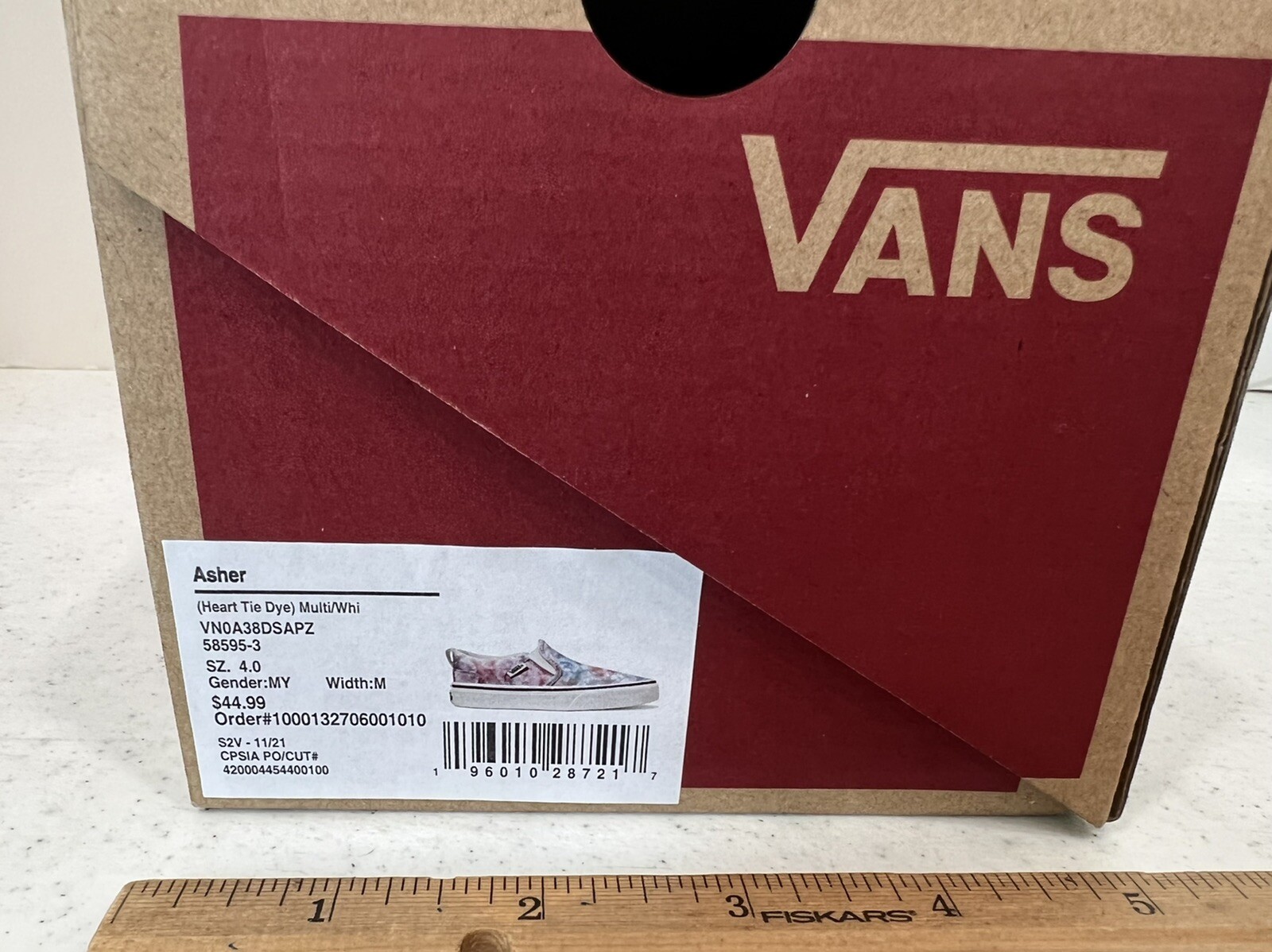 Vans Empty Shoe Box - Box Only - Size 4 Girls | eBay