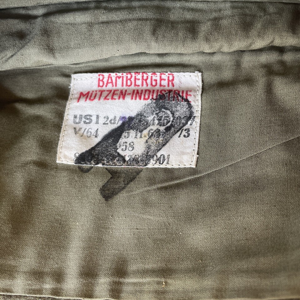 West GERMAN HEER ARMY M34 1960’s WOOL OVERSEAS FIELD CAP HAT Cutter ...