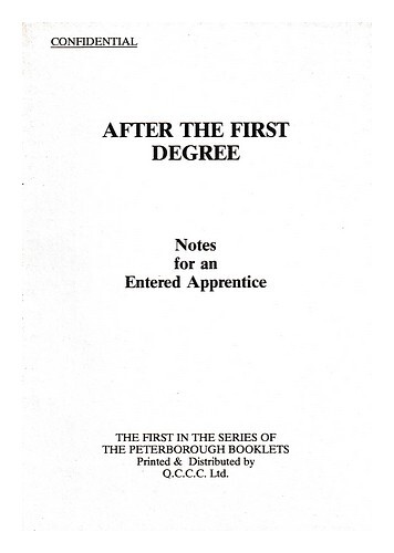 N/A Confidential : After the First Degree : Notes for an Entered ...