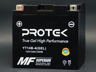 YT14B-BS CT14B-BS 12V Gel Battery For 2006-2017 Yamaha Raider S ...