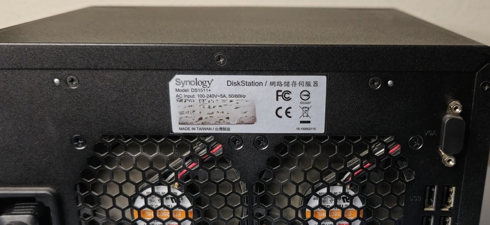 Synology DiskStation DS1511+ with additional DX510 shelf and WD 2TB Pro ...