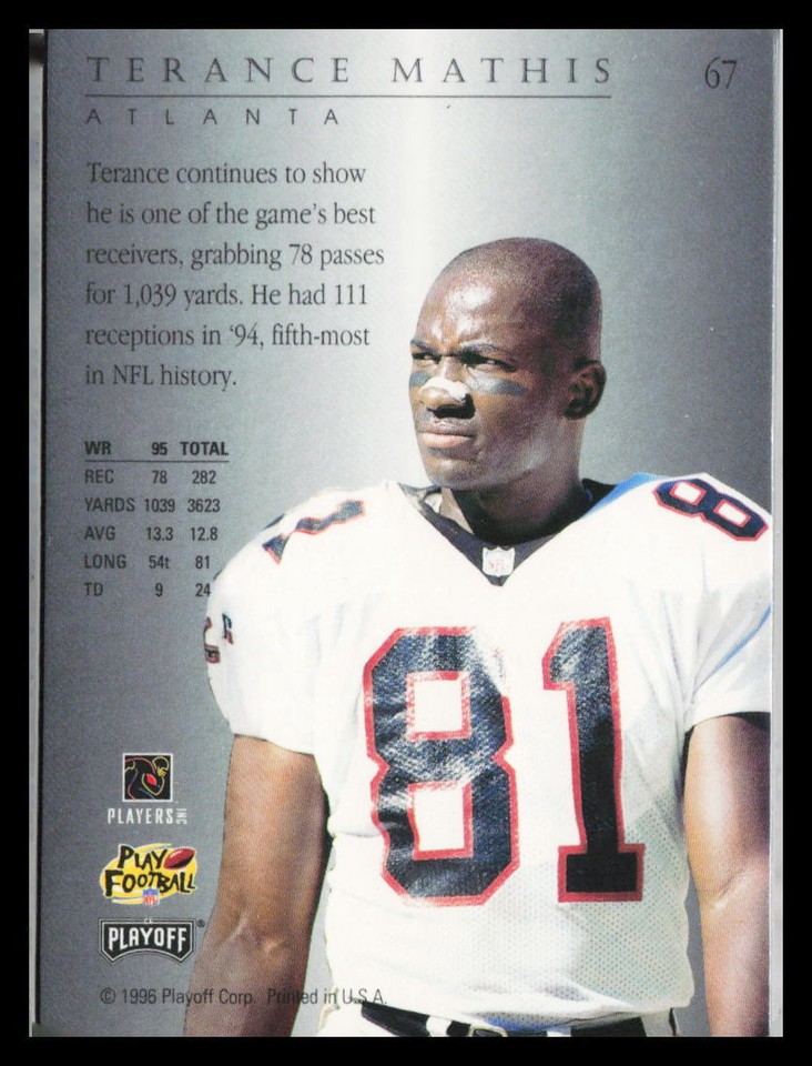 1996 Playoff Trophy Contenders Terance Mathis #67 | eBay