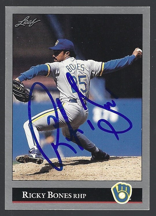 1992 Leaf Baseball #500 Ricky Bones IP autograph signed card | eBay