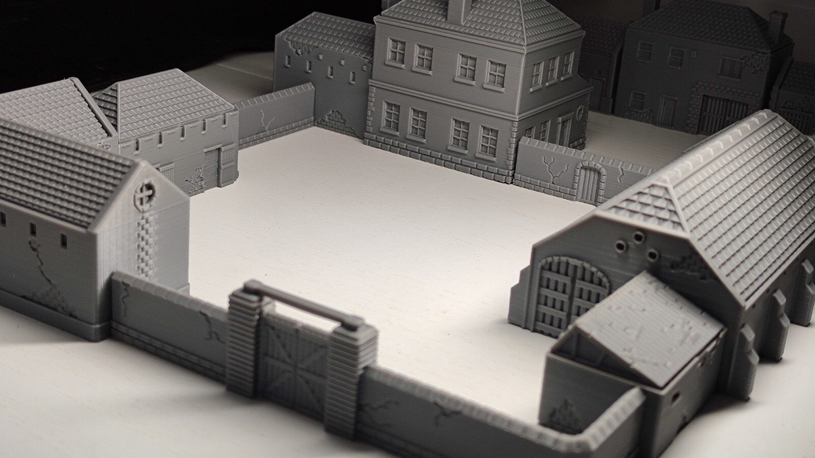 10mm Scale Table Top Wargaming Buildings - Hougoumont farm from ...