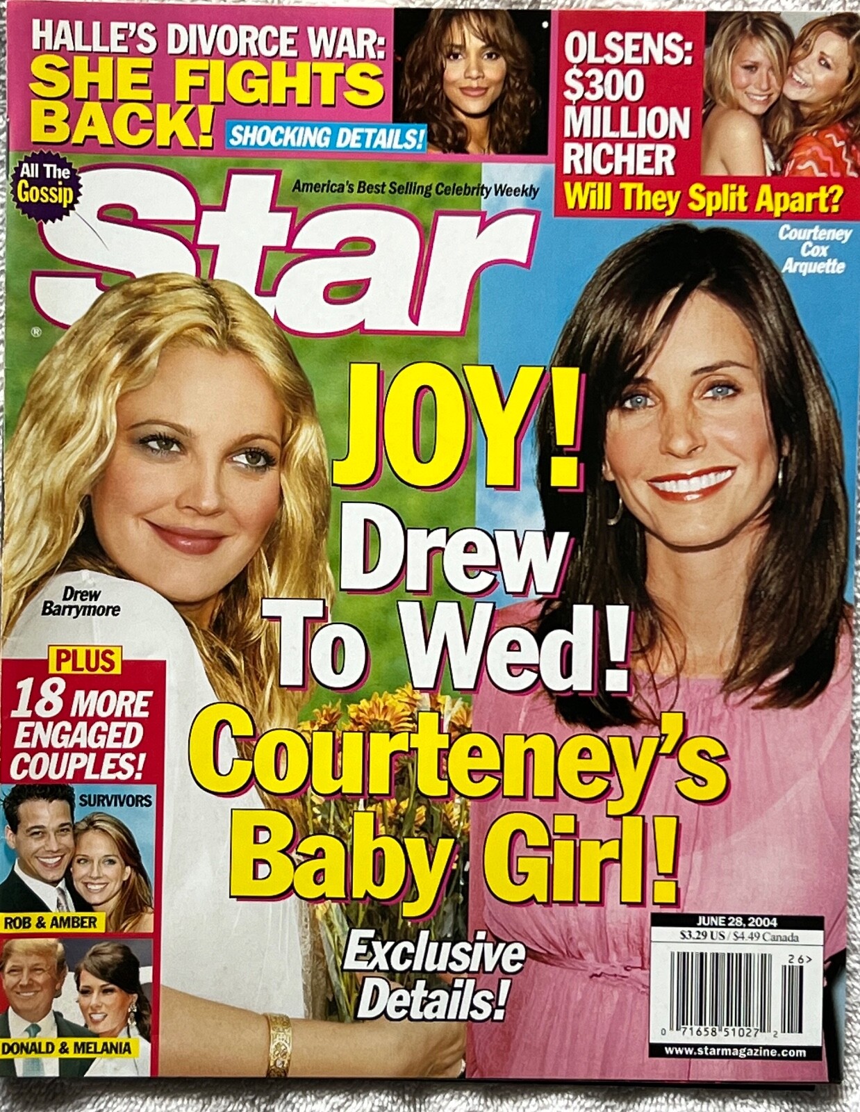 DREW BARRYMORE, Star Magazine, June 28, 2004 | eBay