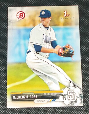 2017 Bowman Draft MacKenzie Gore #BD-25 1st Bowman Paper | eBay
