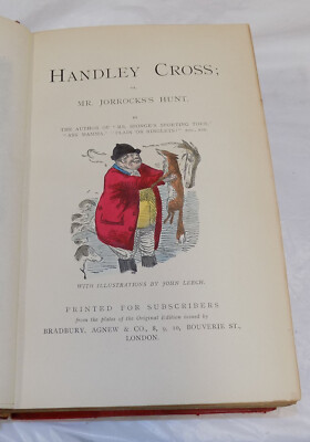 1854 Hardback Book///HANDLEY CROSS, or, MR. JORROCKS’S HUNT by Robert ...
