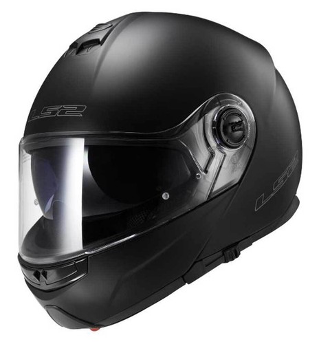 LS2 Helmets Modular Strobe Touring Motorcycle Helmet, Matte Black 325 ...
