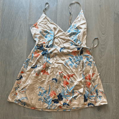 Lovers + Friends Women's Multicolor Floral Spaghetti Strap Wrap Dress ...
