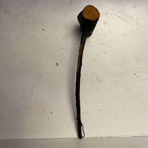 Antique Irish Bog Blackthorn Shillelagh Knobkerrie Club Bludgeon ...