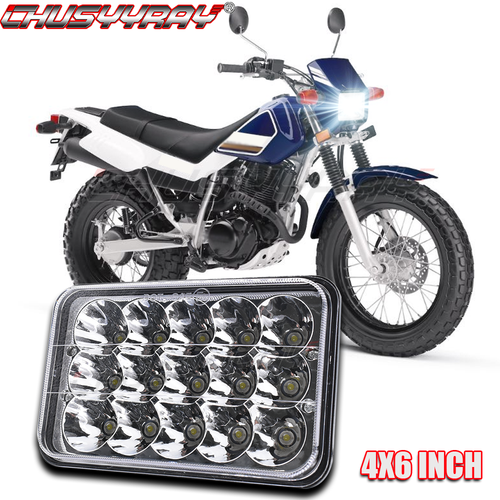 4x6Inch IP67 60W Motorcycle Projector LED Headlight Fit for Honda ...
