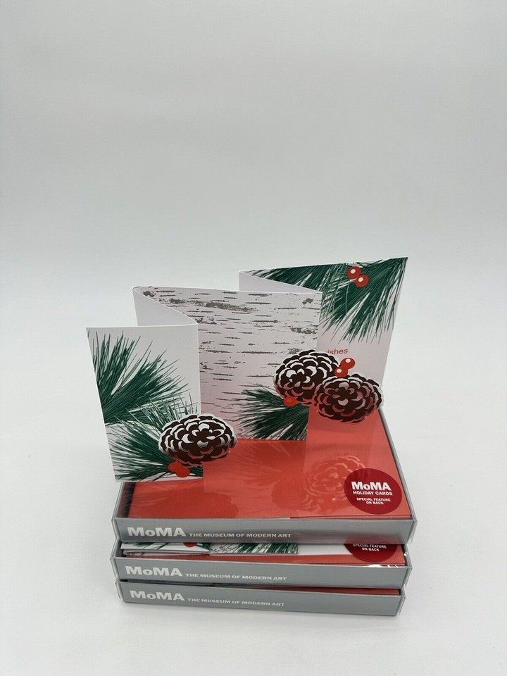 MoMA Wintery Birch Christmas Holiday Cards 2017 3 Boxed Sets - Rare | eBay