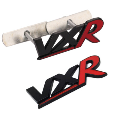 2 Pcs VXR Badge Black & Red Rear Tailgate & Front Grill VXD Emblems ...