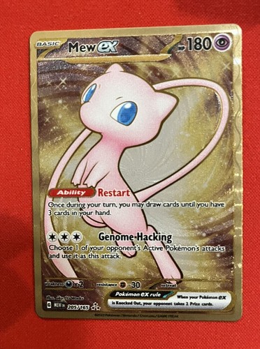 Gold MEW ex UPC Promo 205/165 MEWen 151 Pokemon Card | eBay