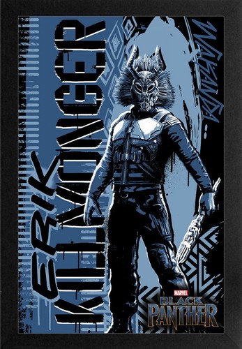 BLACK PANTHER KILLMONGER 13x19 FRAMED GELCOAT POSTER MARVEL COMICS ...