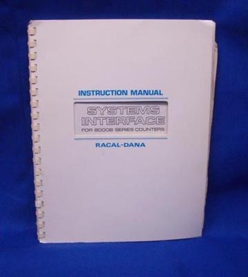 Racal-Dana 8000B Series Interface Manual w/SCHEMATICS | eBay