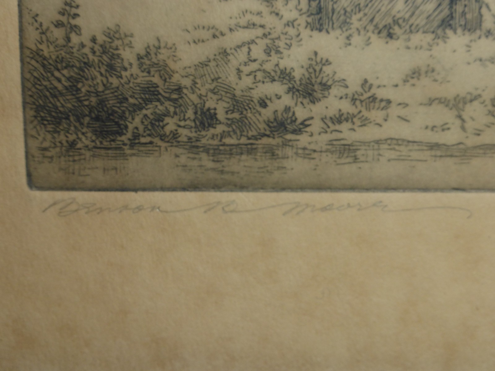 Benson Moore (American, 1882-1974) Georgetown, Washington Aquatint ...