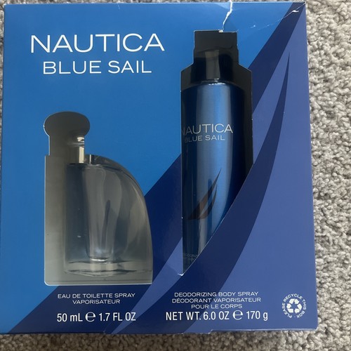 Nautica Blue Sail 1.7 oz Cologne EDT & Deodorizing Body Spray Gift Set ...