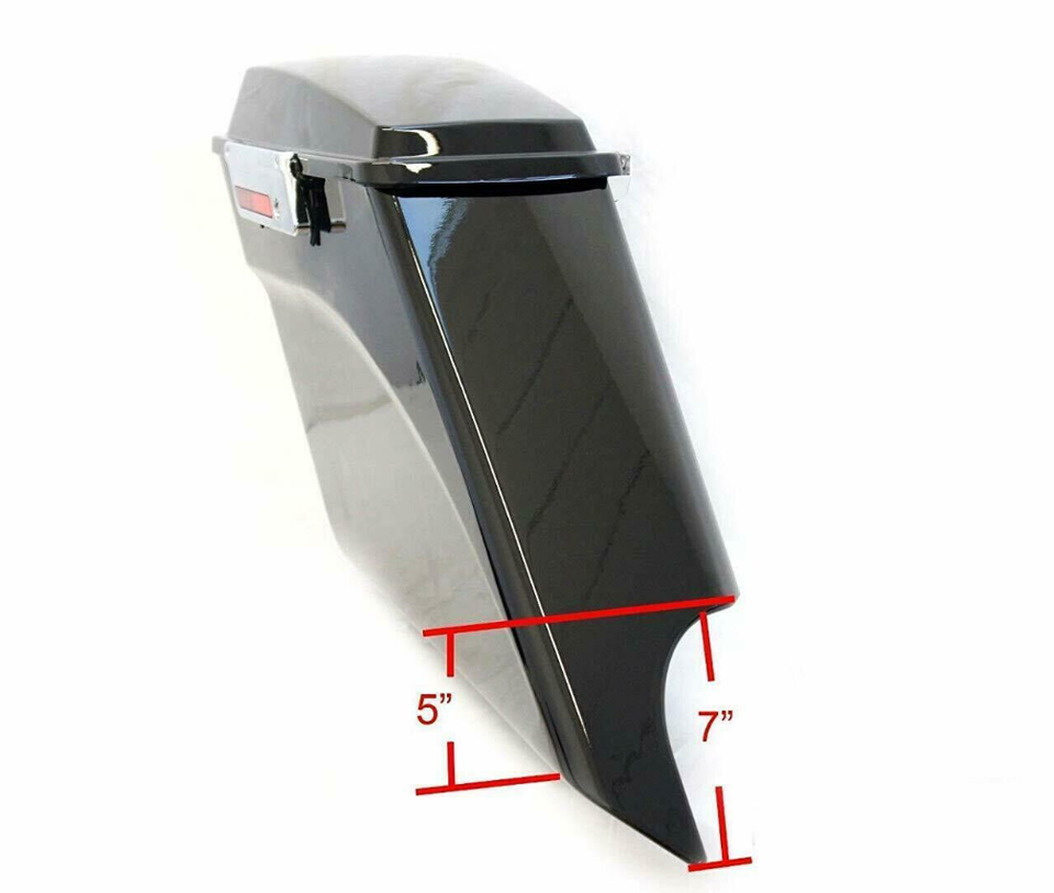 1997-2023 Harley Touring 7" Angled Extended Stretched Saddlebags Bags ...