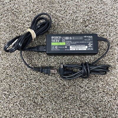 Genuine Sony Laptop Charger AC Adapter Power Supply VGP-AC19V19 19.5V 3 ...