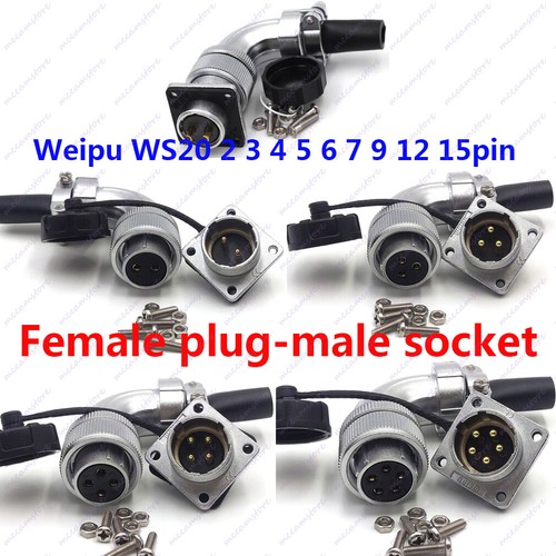 Weipu WS20 2-15 Pin Panel Mount Waterproof Electrical Wire Connector Plug Socket | eBay