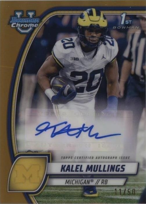 2024 Bowman University Chrome - Chrome Prospect Autographs Kalel ...