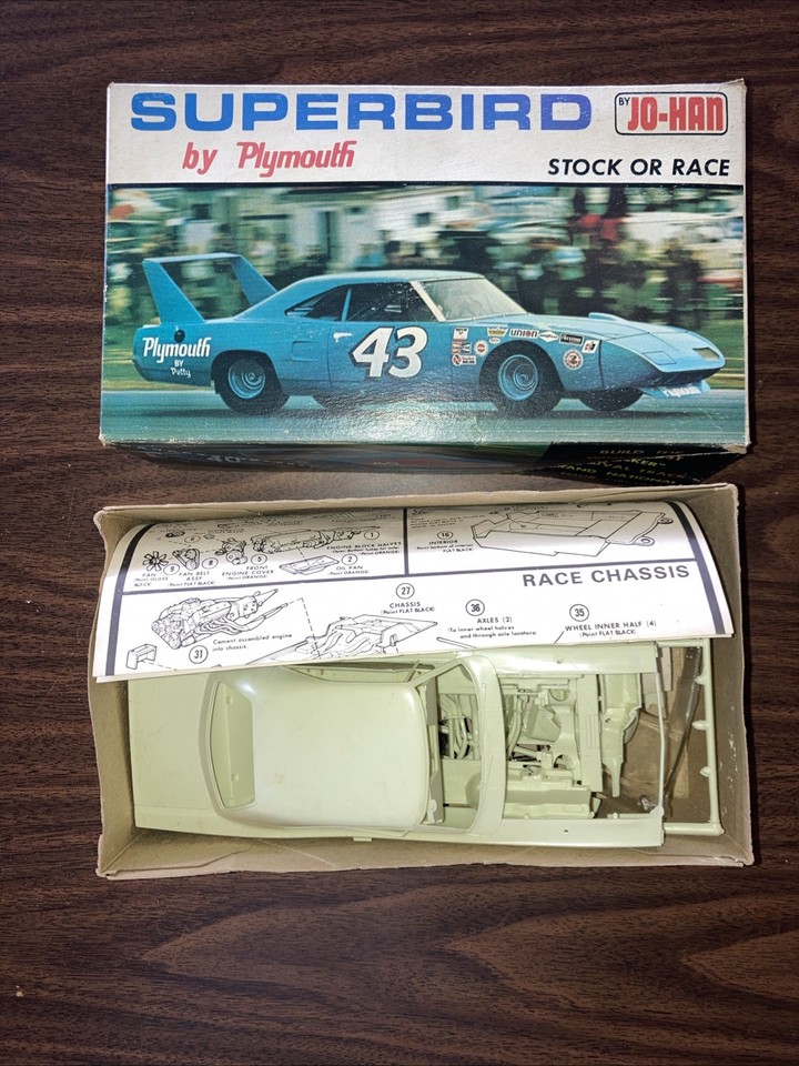Jo-Han Superbird By Plymouth Model Kit 1:25 Scale Stock Or Race Open ...