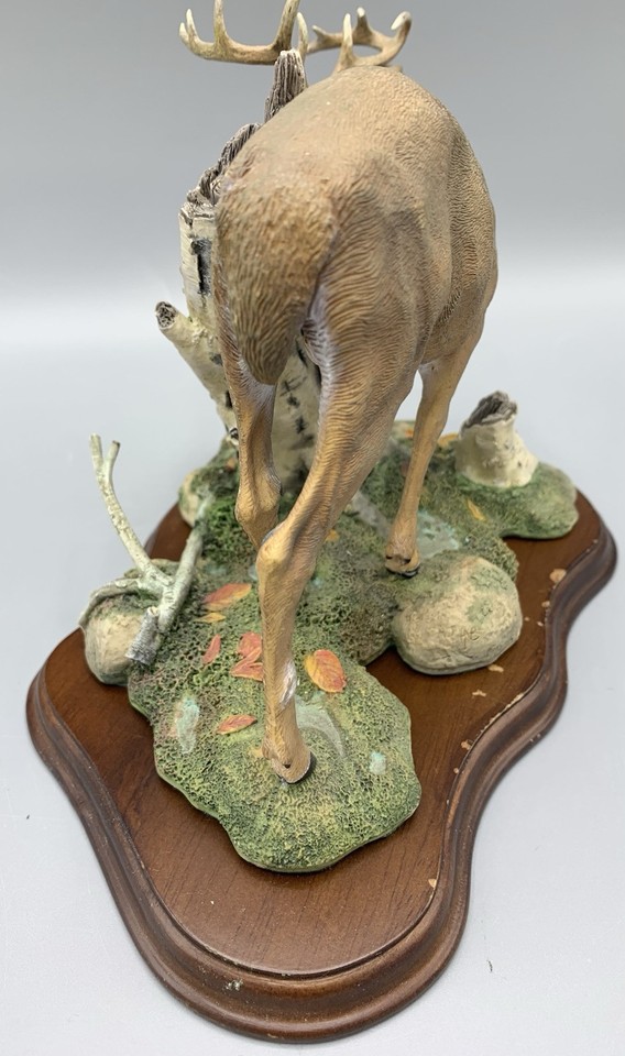 Danbury Mint One More Step Nick Bibby Deer Whitetail NO COA/STYROFOAM ...