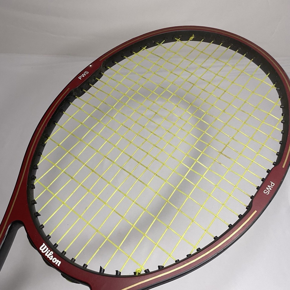 VINTAGE Wilson Pro Staff Tennis Racket PWS Graphite Midsize 4 1/2 w ...