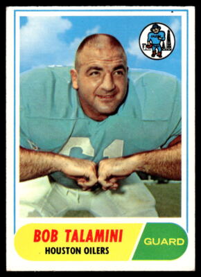 1968 Topps Bob Talamini #68 Houston Oilers Football Card | eBay