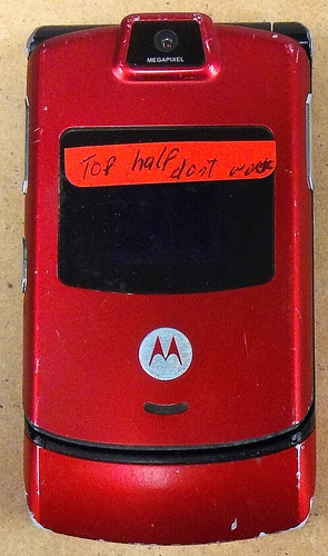 Motorola RAZR V3m - Fire Red and Black ( CDMA ) Flip Phone - Rare Color ...