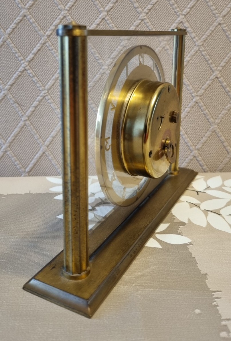 Elegant MAUTHE KIENZLE Art Deco Desk Table CLOCK 50er 60er Tischuhr ...