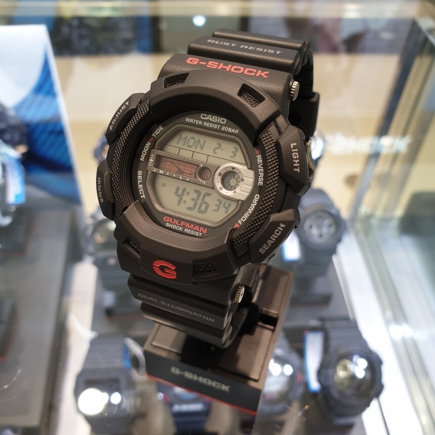Casio Men's G9100-1 G-shock Gulfman Tide and Moon Watch for sale online ...
