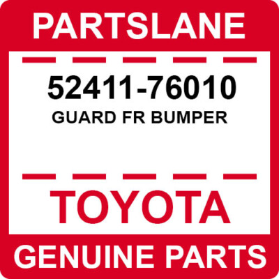 52411-76010 Toyota OEM Genuine GUARD FR BUMPER | eBay
