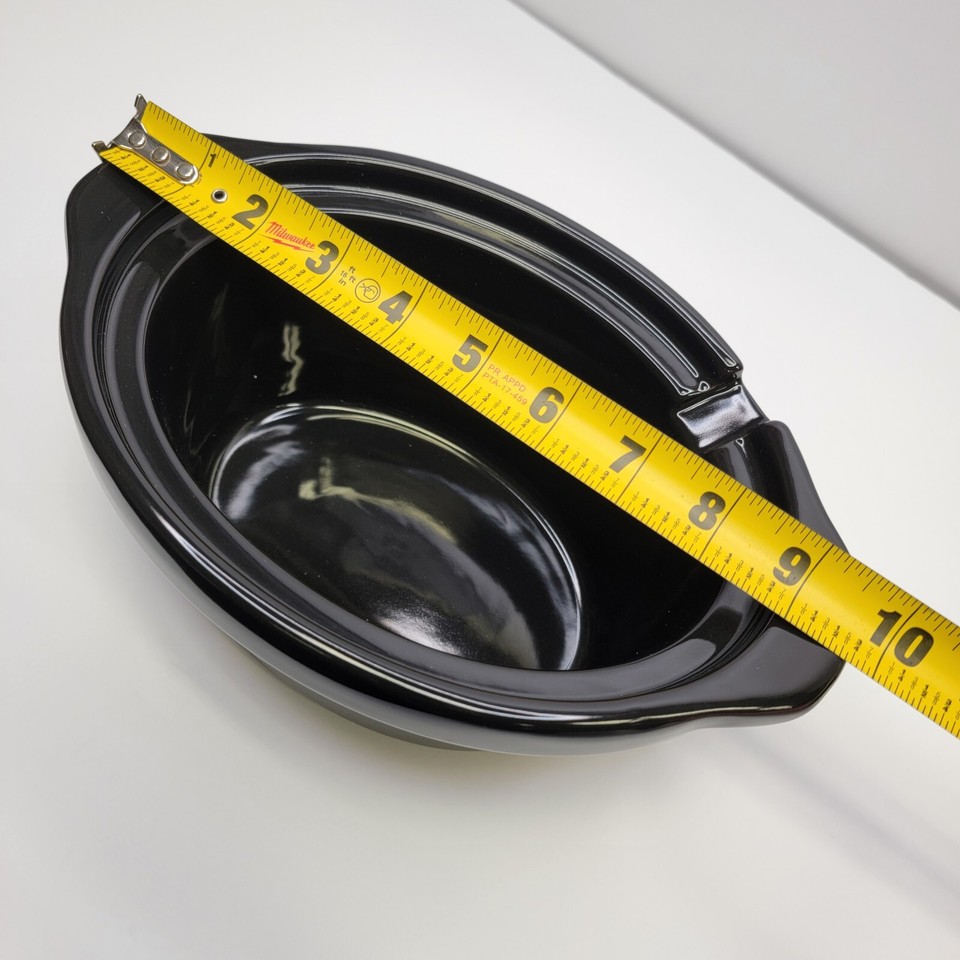 NEW ORIGINAL - Tru Triple Slow Cooker 1.5 Quart Oval Serving Dish Model ...