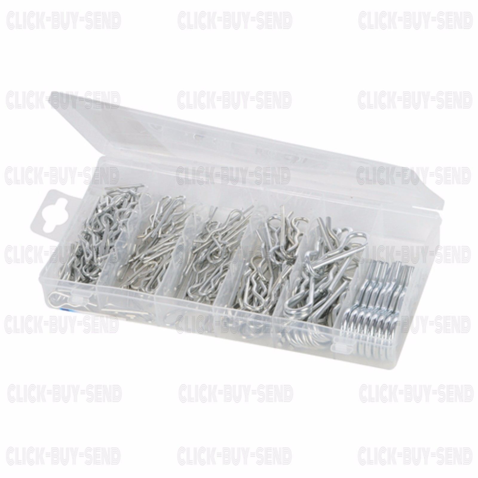 150 R Clips Clip Piece Zinc Plated Steel Retaining Clevis Pins ...