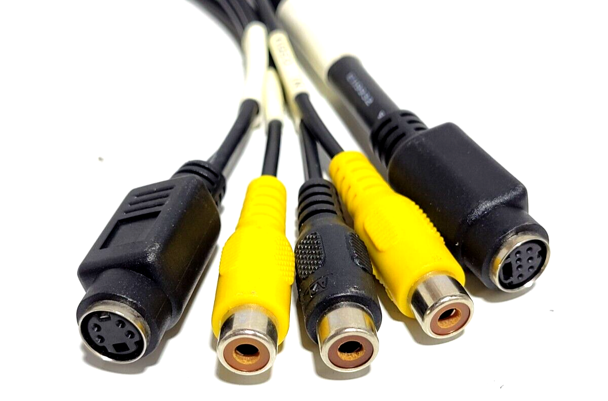 LOT OF 10 - Matrox Video Cable B0-CABLE-M0 Black Yellow Video / Video ...