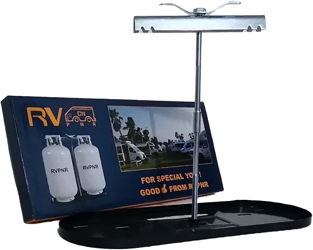 RV Dual Propane Tank Mounting Rack 40Lb,30Lb and 20Ld Tanks for Camper ...